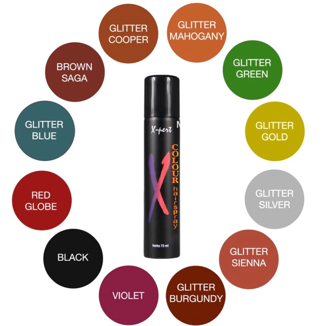 Jual X-pert Hair Spray Colour 75ml | Shopee Indonesia