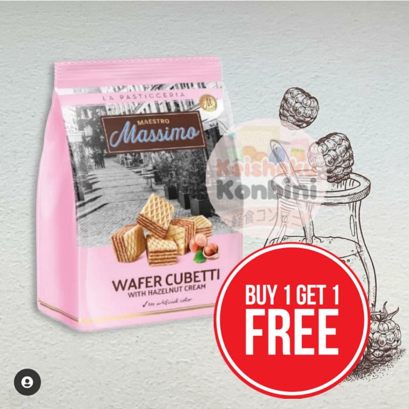 Jual Maestro Massimo Wafer Cubetti Hazelnut Bag / wafer / wafer impor ...