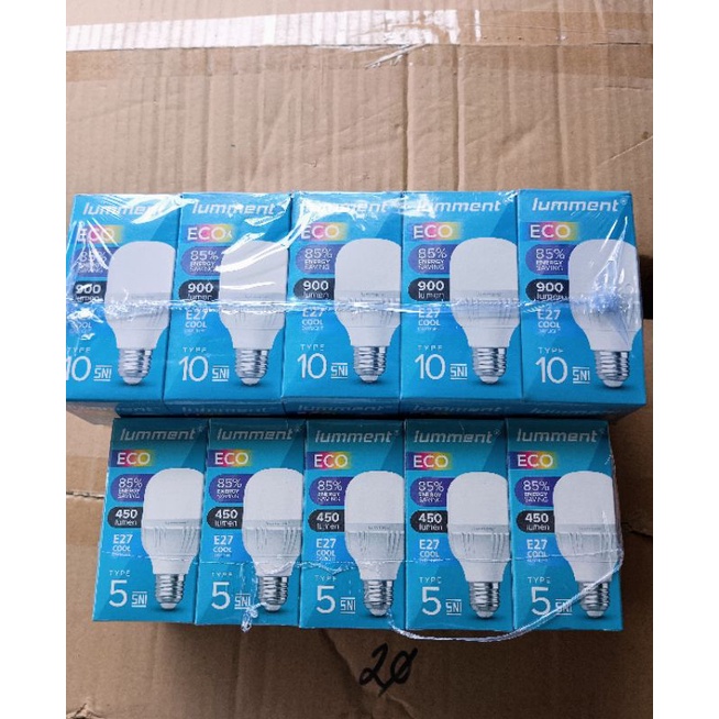 Jual LAMPU LED 10 WATT LUMMENT CAHAYA PUTIH | Shopee Indonesia