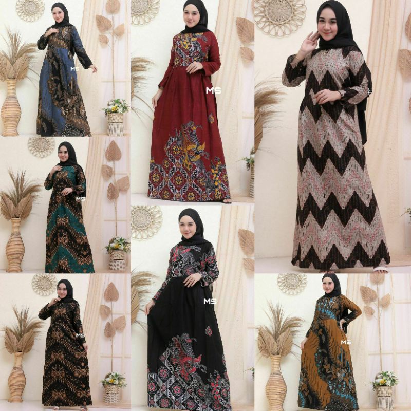 Jual GAMIS BATIK WANITA MODERN COCOK BUAT ACARA RESMI/NON RESMI UKURAN ...