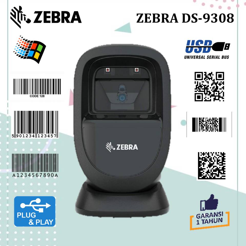Jual ZEBRA DS9308 / DS-9308 BARCODE SCANNER 2D QR CODE PDF417 E-FAKTUR ...