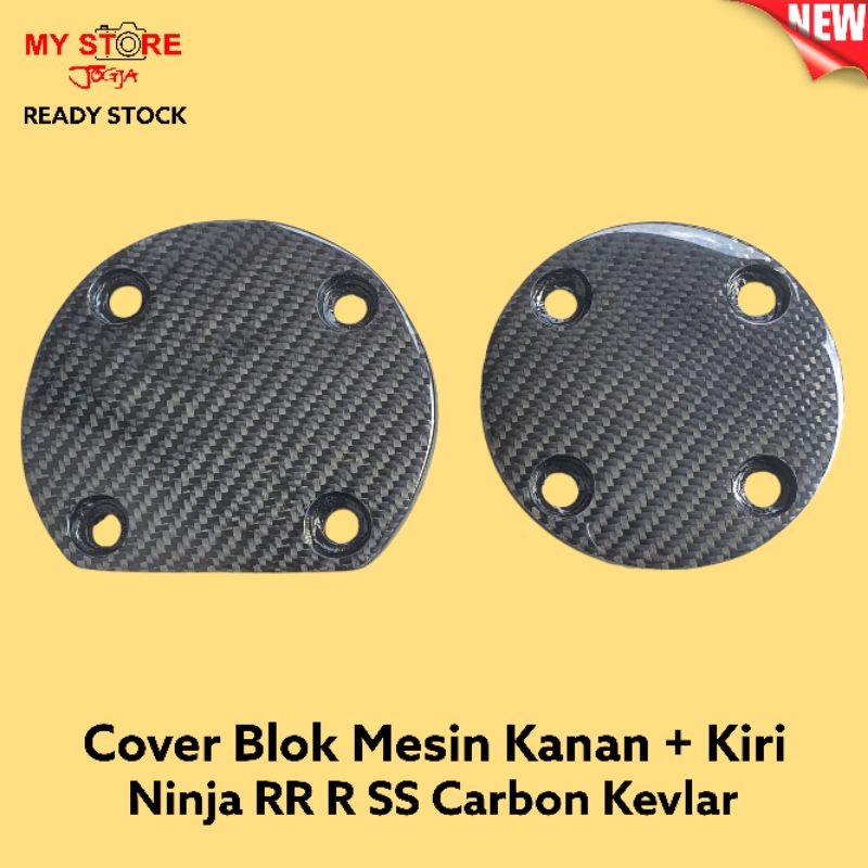 Jual Cover karbon blok mesin ninja rr r ss zx 150 rr old cbu ckd bak ...
