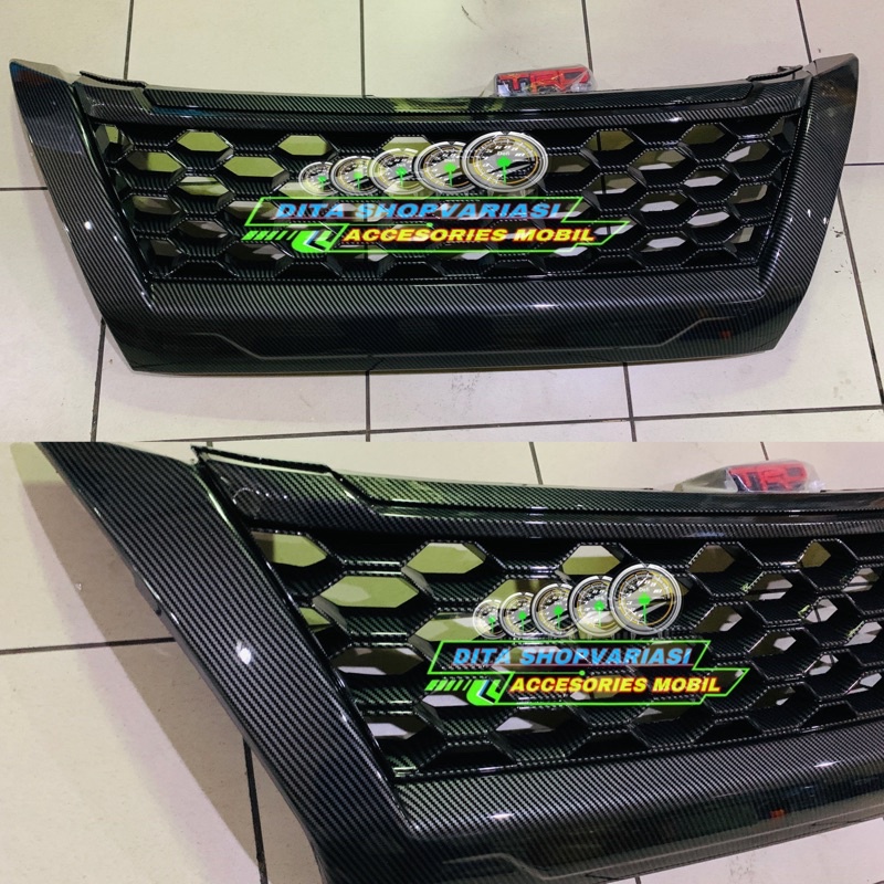 Jual GRILL FORTUNER TRD CARBON/ grill fortuner | Shopee Indonesia
