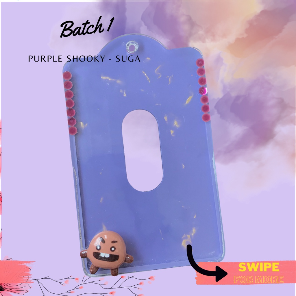 Jual BTS BT21 Photocard Holder/ ID Card/ PC Holder/ Card Holder/ ID Holder Resin Art By.ann ...