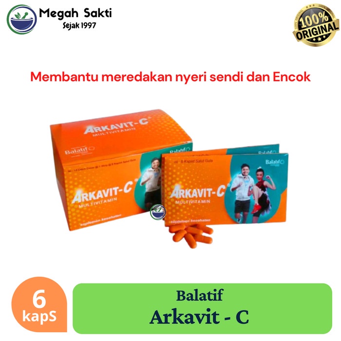 Jual Megah Sakti - Arkavit - C - Suplemen Multivitamin Imun Tubuh ...
