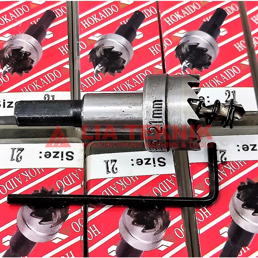 Jual Hole Saw / Mata Bor Besi Hokkaido 21 mm HSS (High Speed Steel ...