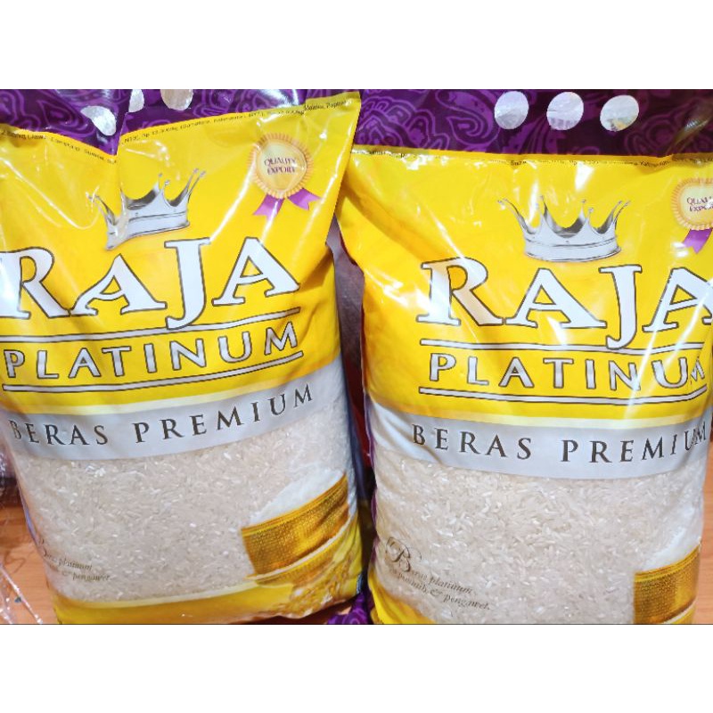 Jual beras premium beras raja platinum 5kg beras premium 5kg | Shopee ...