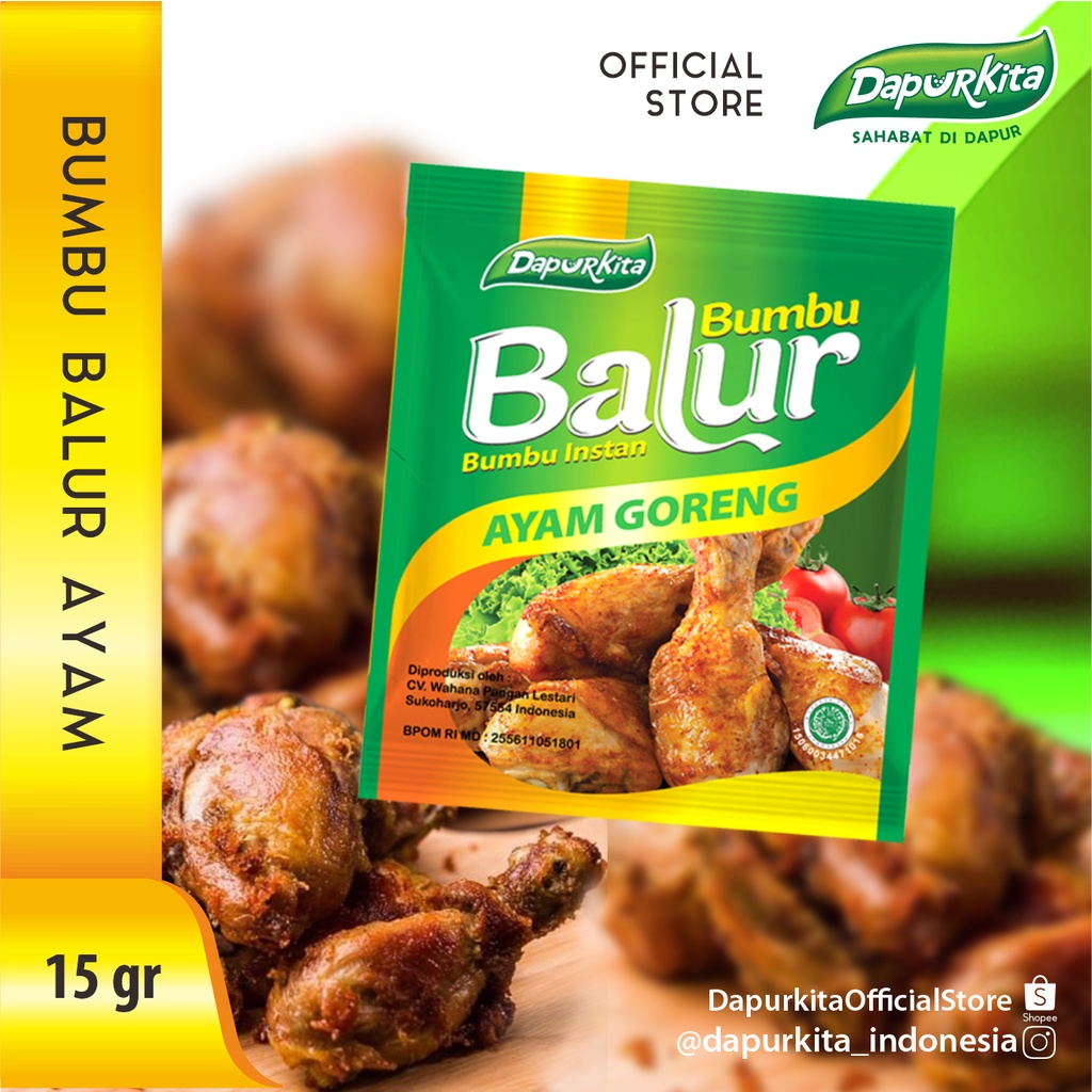 Jual BUMBU BALUR AYAM DAPURKITA 1 Renteng @10 Sachet | Shopee Indonesia