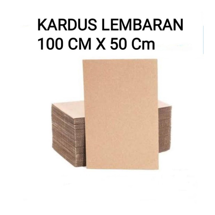 Jual Kardus Lembaran 100x50 Singel wall Karton Sheet | Shopee Indonesia