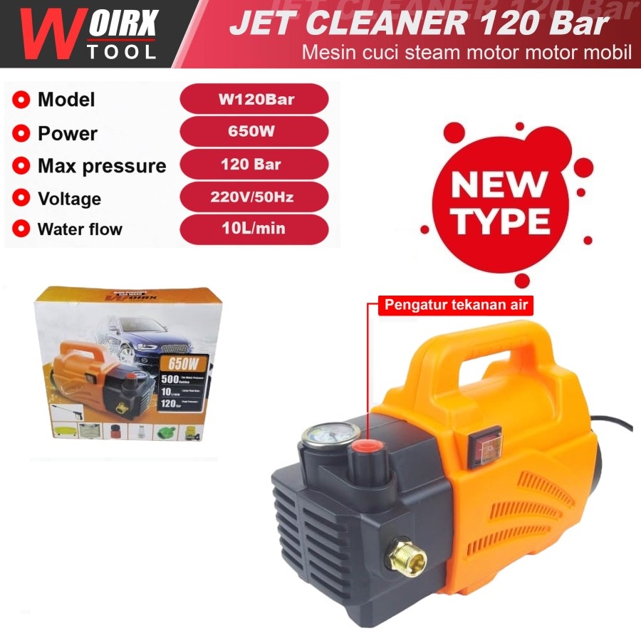 Jual WOIRX Jet Cleaner 120 Bar With Pressure Control Mesin Steam Cuci ...