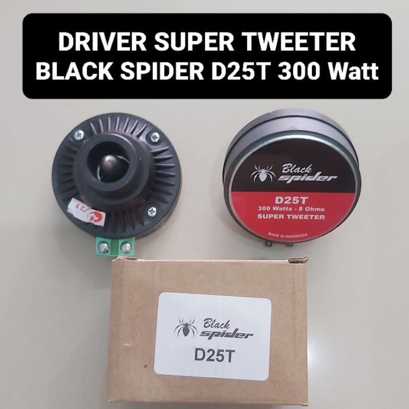 Jual BLACK SPIDER Driver Tweeter D25T Twitter Black Spider 300 Watt ...