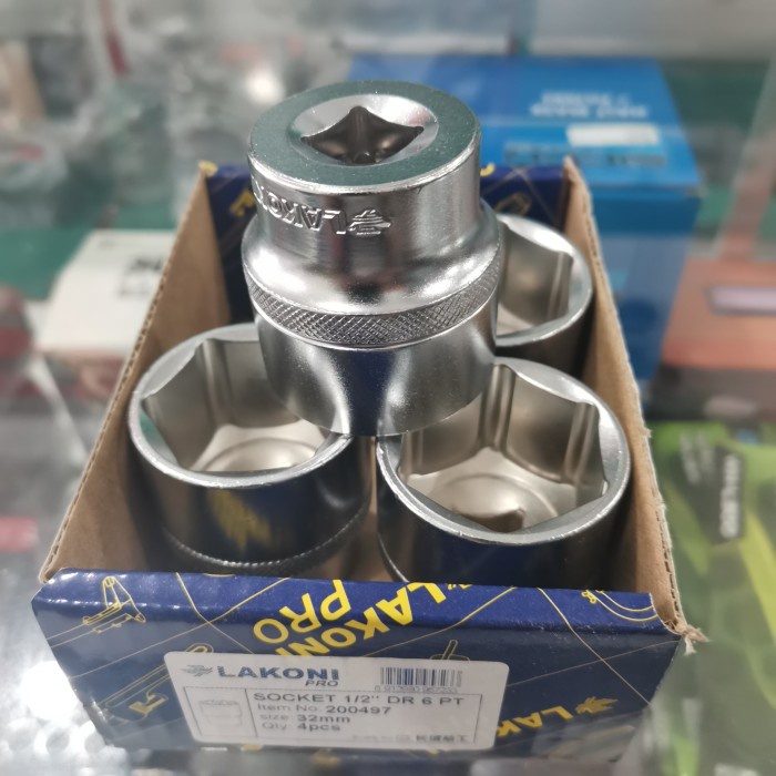 Jual Mata sok 32 mm Jetjo tools kunci sock 6 pt 1/2" Jetjo tools shock ...