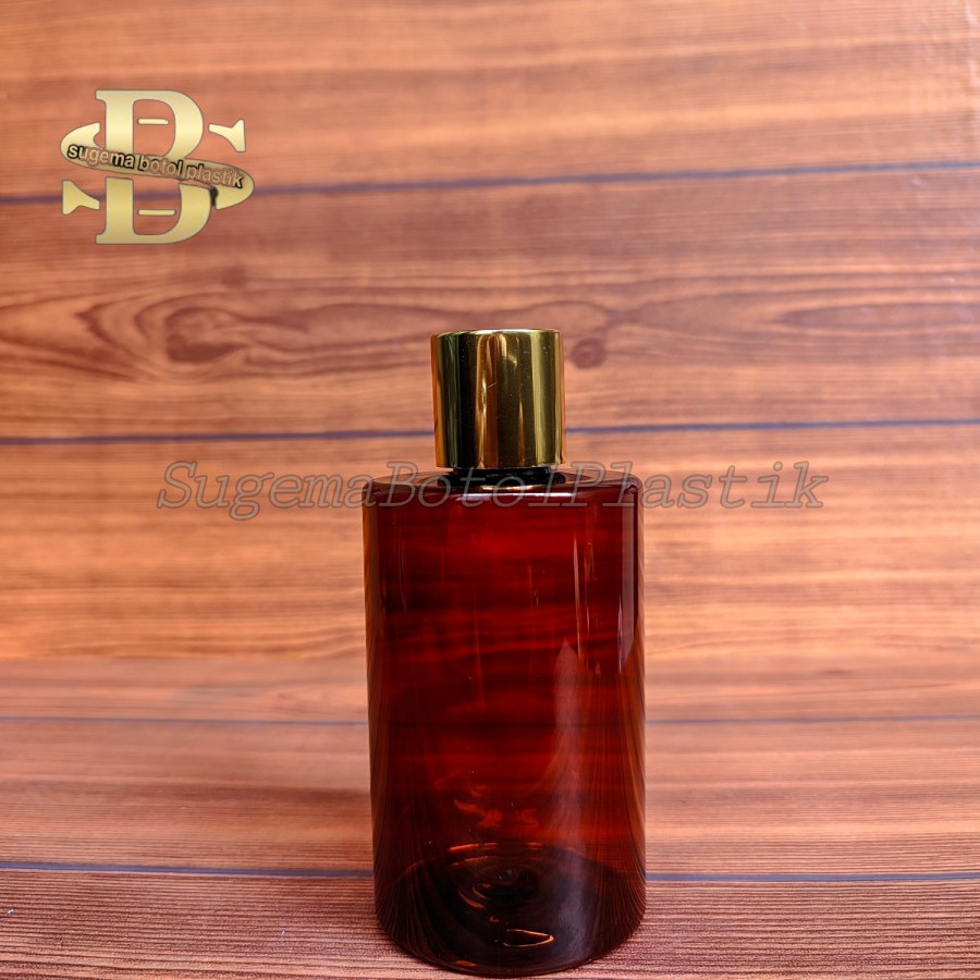 Jual Botol Presstop Gold 250ml Rf Dioli Tutup Gold Botol Coklat / Botol ...