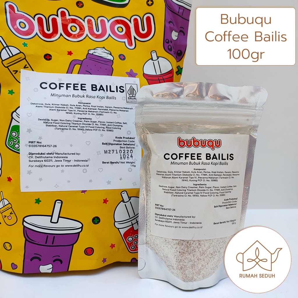 Jual Bubuqu Coffee Bailis 100gr - Minuman Bubuk rasa Kopi Baileys ...