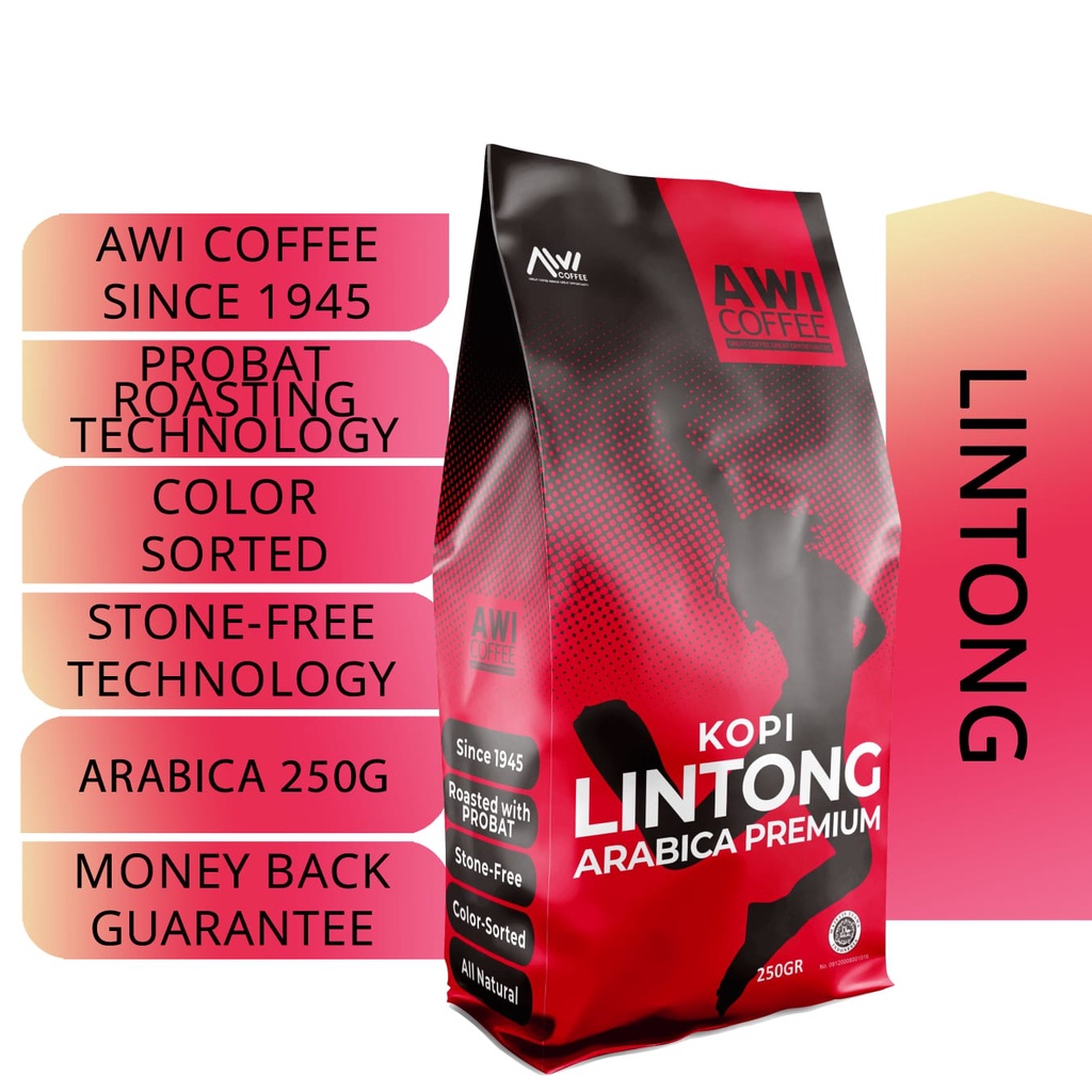 Jual Awi Kopi Lintong 250G Biji/Bubuk | Arabica Roasted Coffee Beans ...