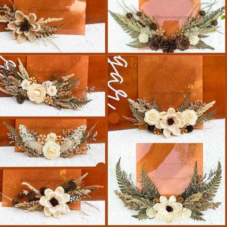 Jual ORIGINAL% BUNGA MAHAR | RANGKAIAN BUNGA KERING | RANGKAIAN RUSTIC ...