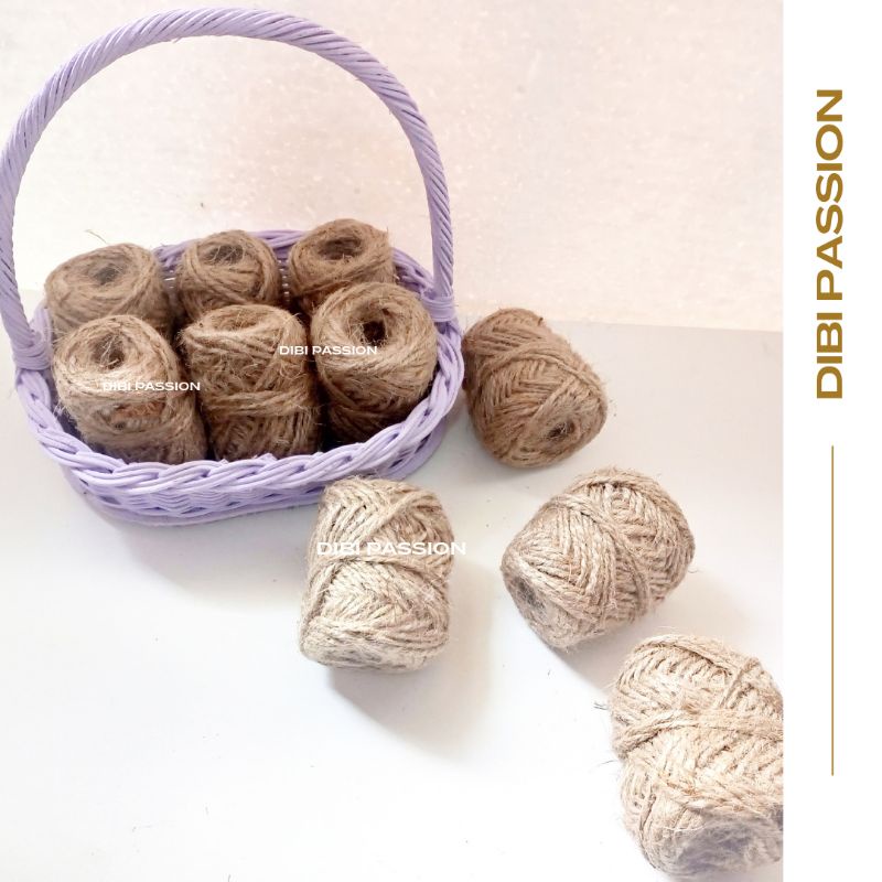 Jual TALI GONI / RAMI LEMAS COKLAT CRAFT CRAFTING 1 ROLL 50M | Shopee ...
