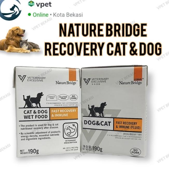 Jual Nature Bridge VET FAST RECOVERY & IMMUNE CAT DOG FLUID 190GR ...
