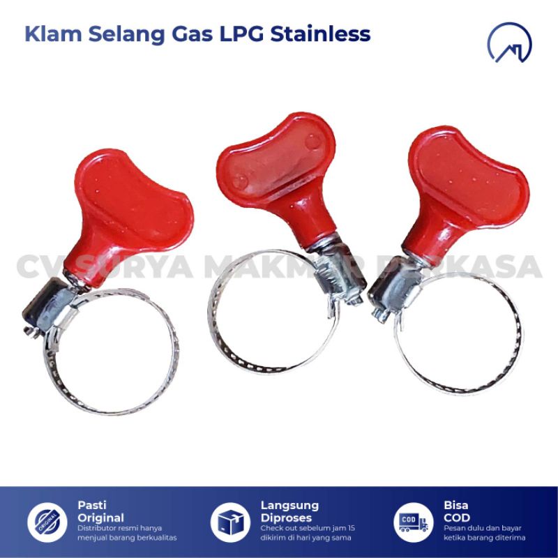 Jual Klem Selang 7 8 Inch Gas Lpg Air Kuping Klem Kuping Hose Clamp