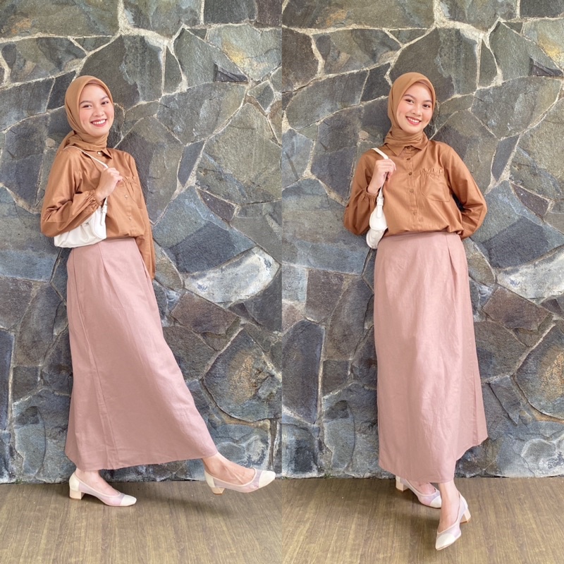 Jual Happy Blouse by 9teenclothes | Kemeja Kantong Poplin | Shopee ...