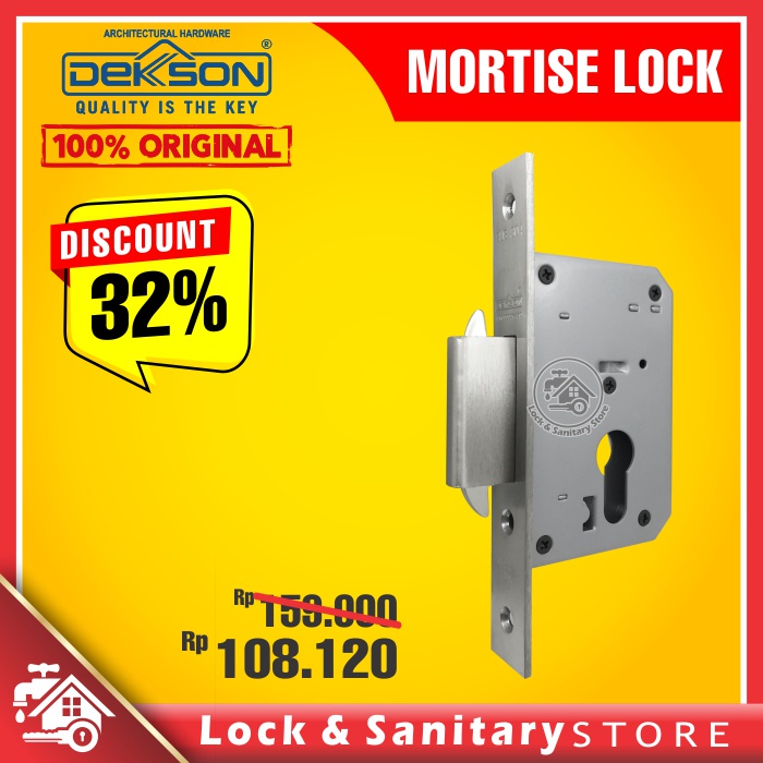 Jual Lockcase Pintu Sliding Dekson Dekkson MTS SLD DL 84100 SSS Mortise ...
