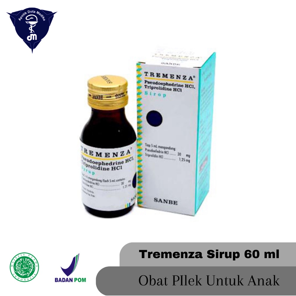 Jual TREMENZA SIRUP 60 ML - OBAT FLU DEWASA/OBAT PILEK DEWASA/PILEK ...