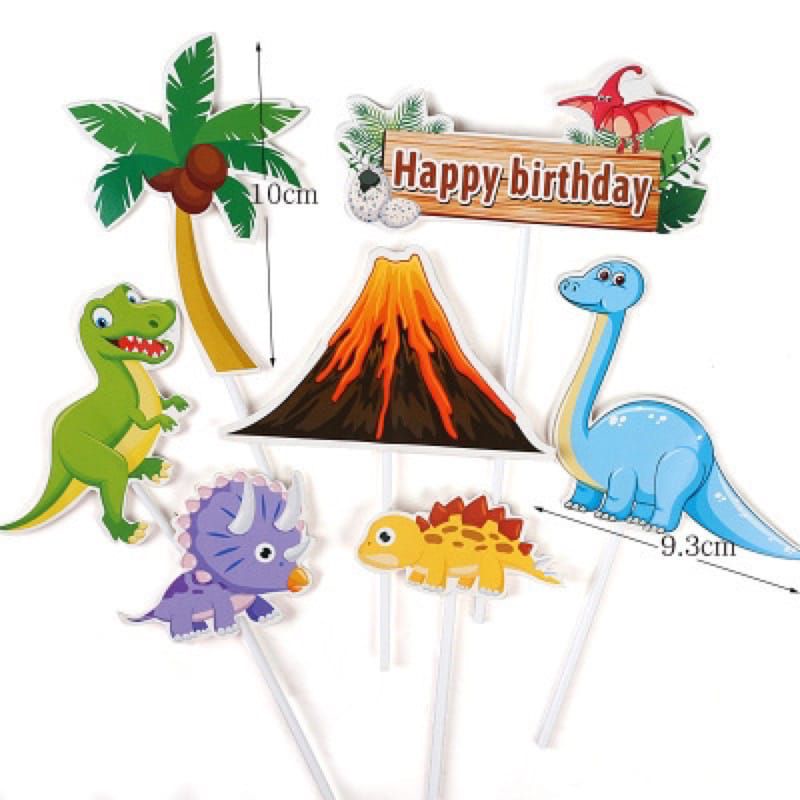 Jual Cake Topper Dinosaurus Paper/Kertas | Shopee Indonesia