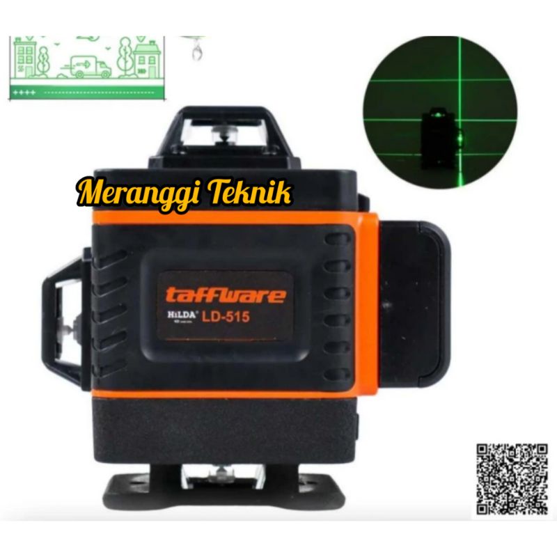 Jual id1783 Hilda Mesin Laser level taffware 4D 16 line with remote LD ...
