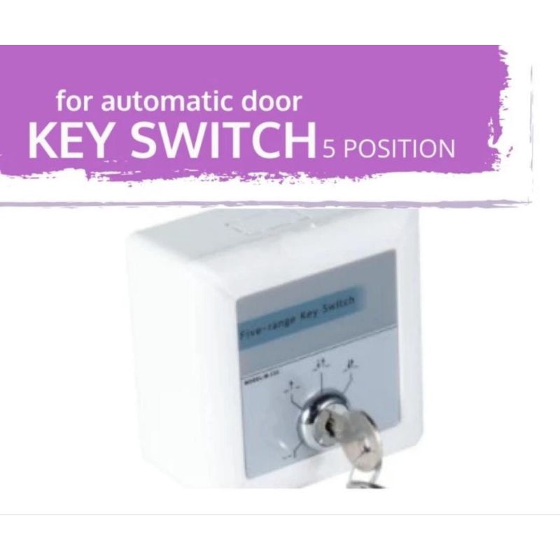 Jual Key switch locking for automatic sliding door 5 position function switch | Shopee Indonesia