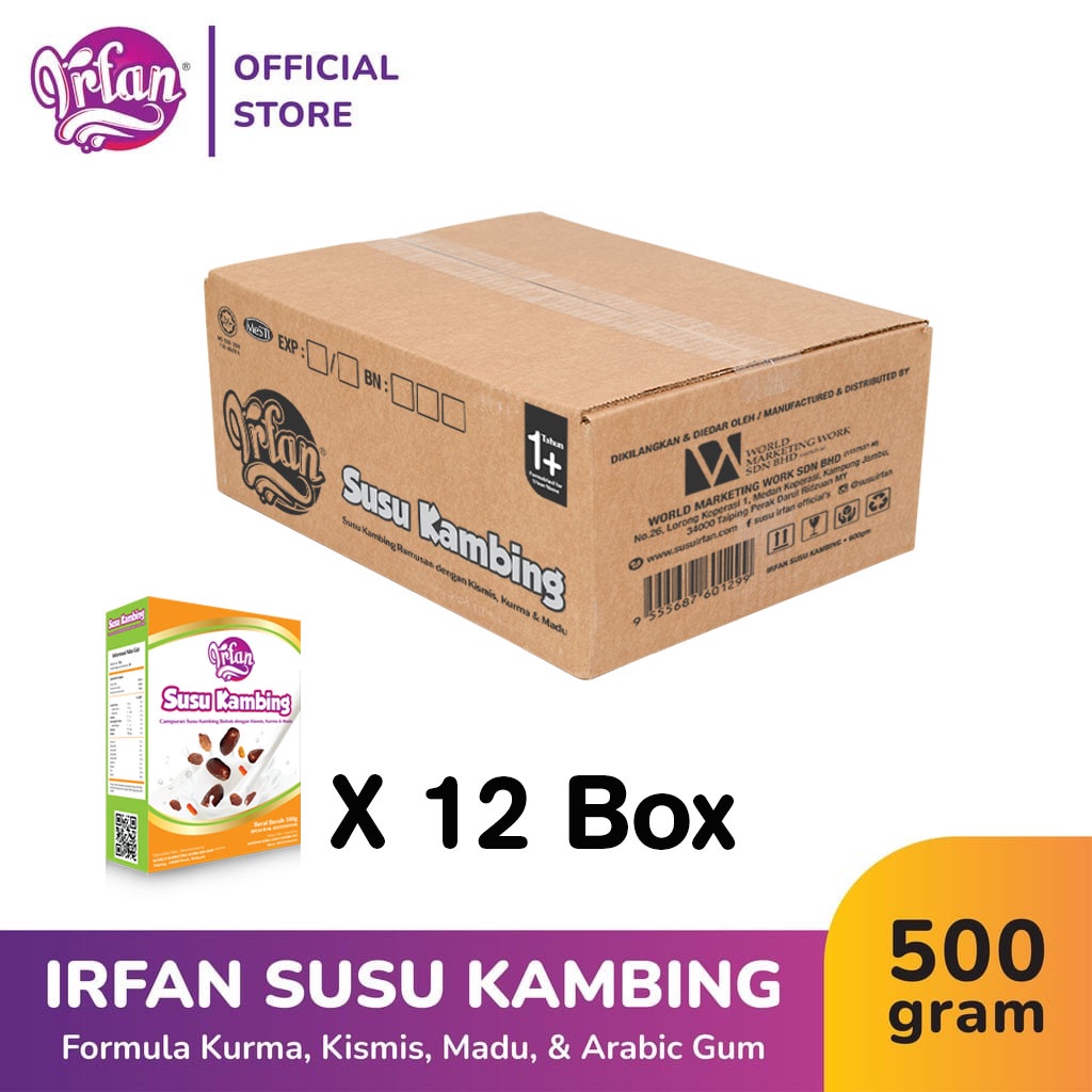 Jual IRFAN Susu Kambing Formula Kurma, Madu, Kismis & Arabic Gum 500gr ...