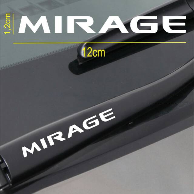 Jual Stiker Wiper Mobil Mitsubishi Mirage - Car Decal Sticker | Shopee ...