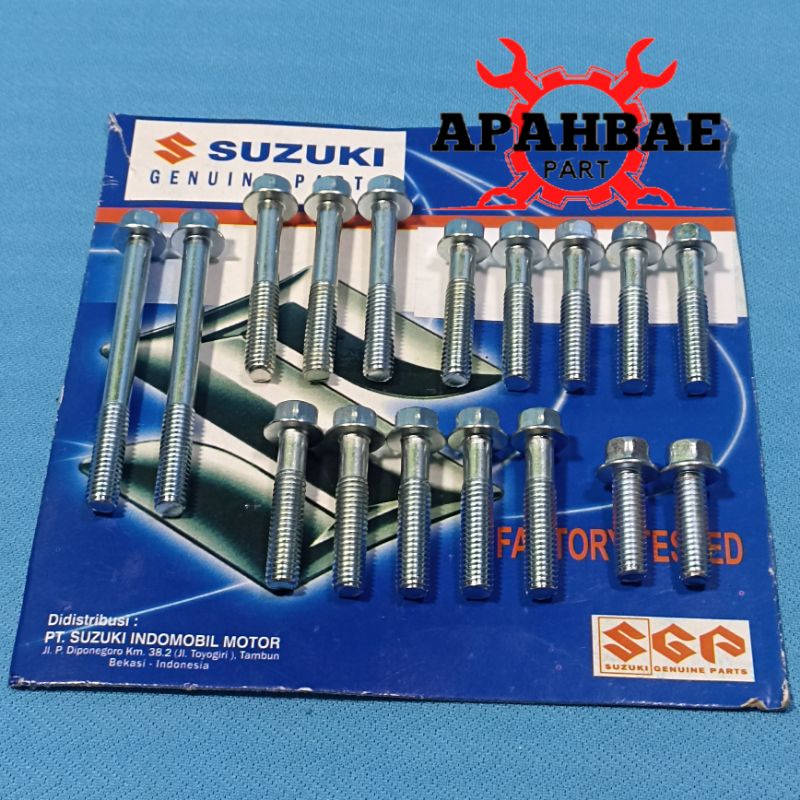 Jual 1set baut blok kiri kanan kopling magnet Shogun 125 lama Shogun old | Shopee Indonesia