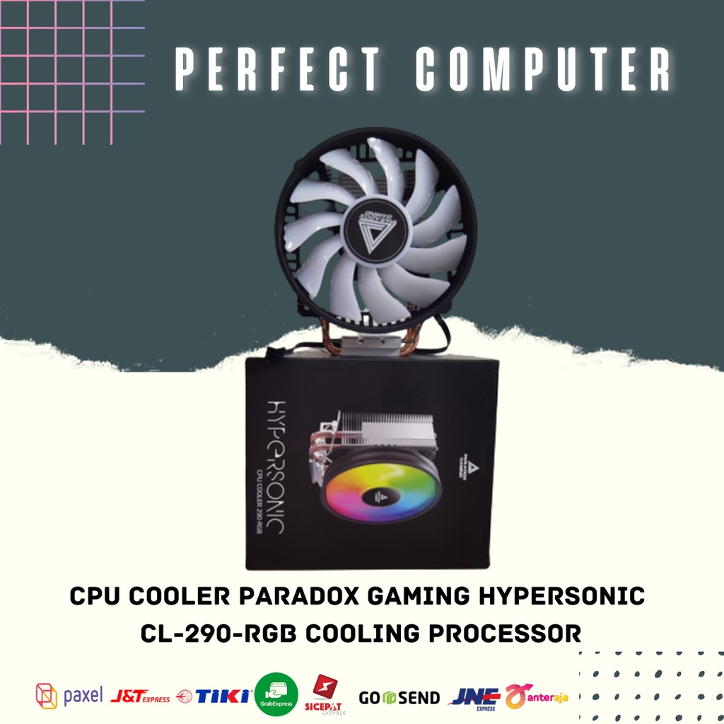 Jual CPU Cooler Paradox Gaming Hypersonic CL-290-RGB Cooling Processor ...