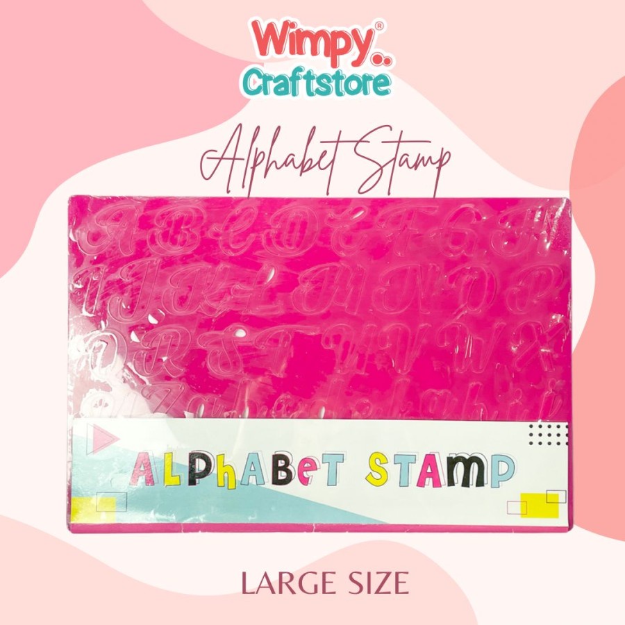 Jual Wimpy Cetakan Stamp Huruf Fondant Clay Alfabet Stamping Dekorasi ...