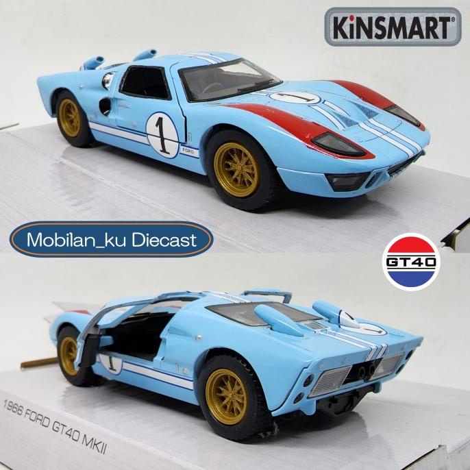 Jual Diecast 1966 Ford GT40 MKII (Heritage Edition) Kinsmart 1:32 ...