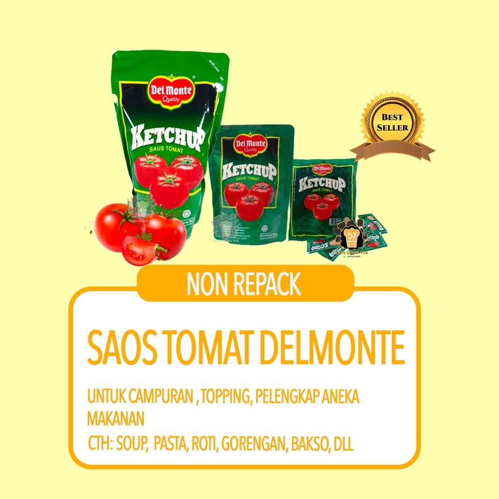 Jual SAOS POUCH DELMONTE (1 KG, 200 GR, SACHET 9 GR) | Shopee Indonesia