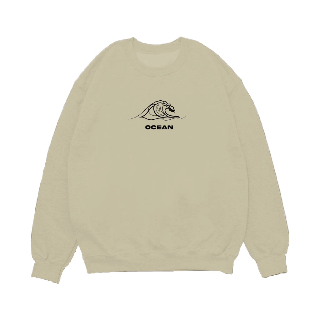 Jual FENJACK Sweater Basic OCEAN ( Sablon Depan Belakang ) Size M-XXL ...