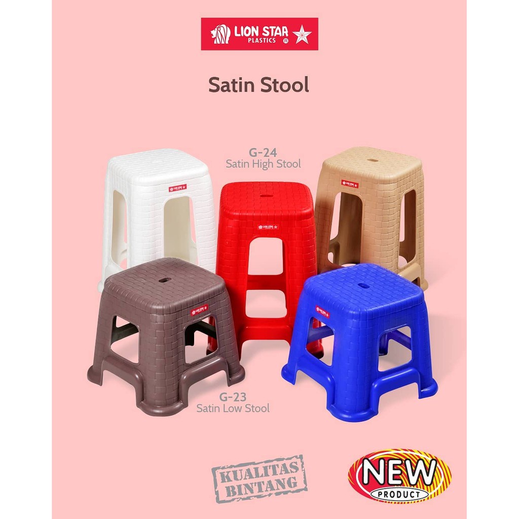 Jual KURSI BAKSO LION STAR Satin Low Stool G - 23 G-24 kursi pendek | Shopee Indonesia