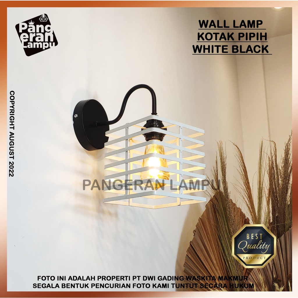Jual LAMPU DINDING WALL LAMP MINIMALIS INDUSTRIAL TYPE KOTAK PIPIH ...
