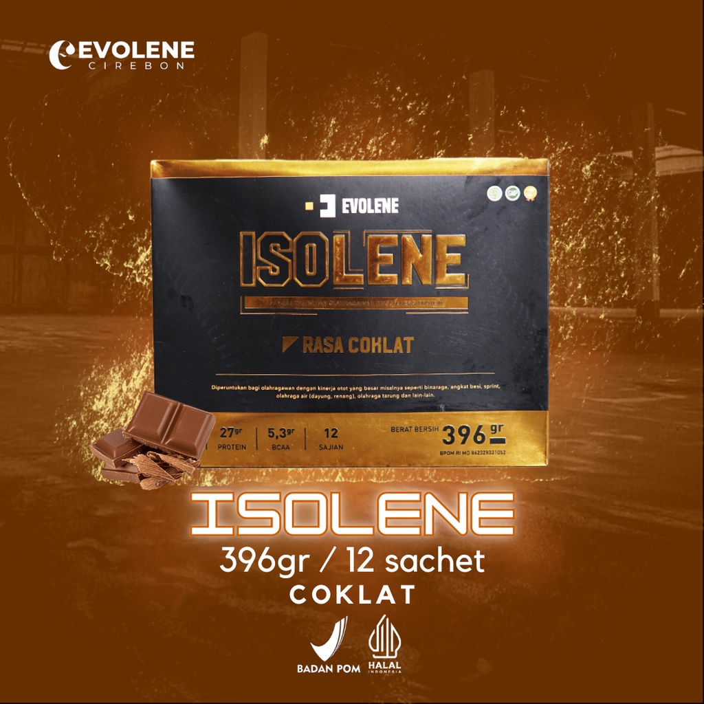 Jual EVOLENE ISOLENE COKLAT 396gr/12sachet | HALAL & BPOM | Shopee ...