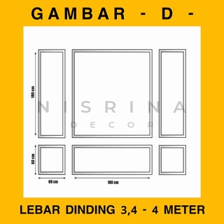 Jual Wall Moulding Premium / Lebar Dinding 3,4 - 4 Meter | Shopee Indonesia