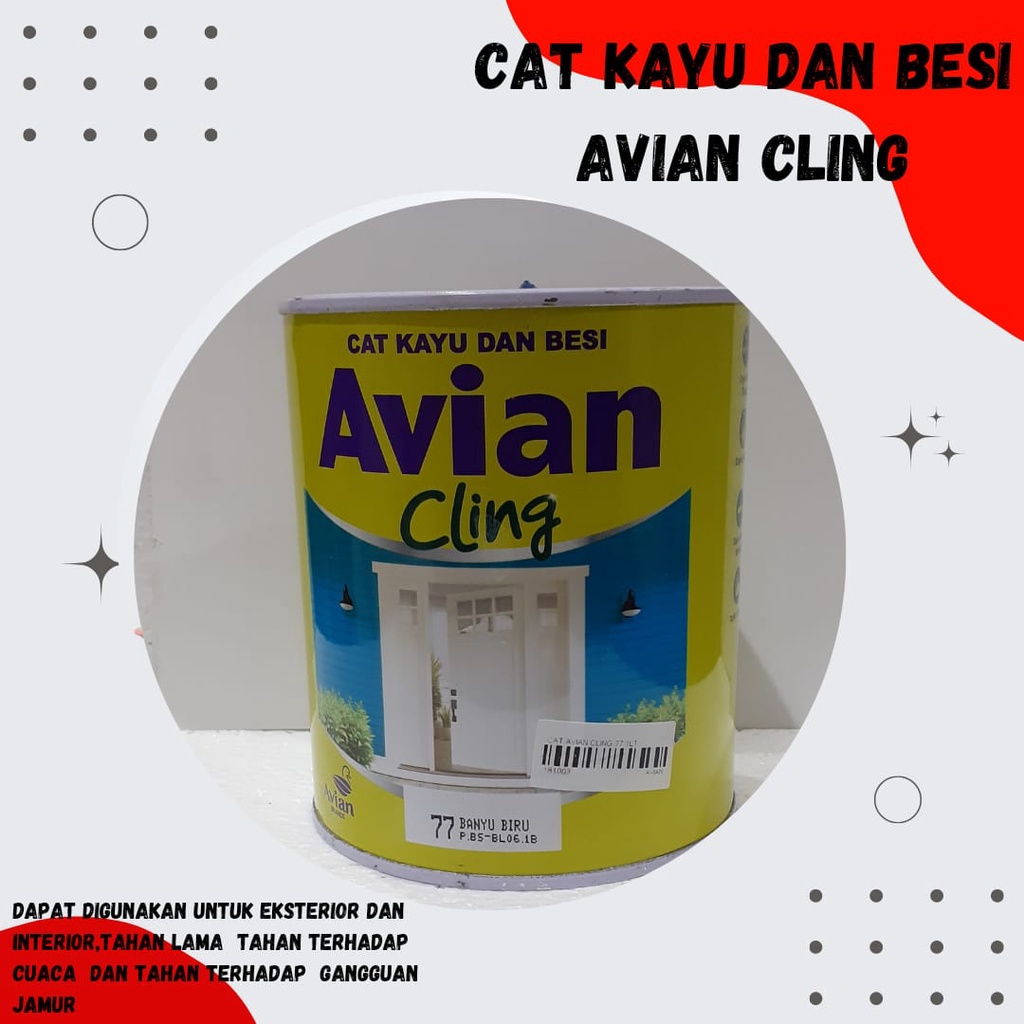 Jual CAT AVIAN CLING 1KG CAT KAYU DAN BESI ANTI KARAT | Shopee Indonesia