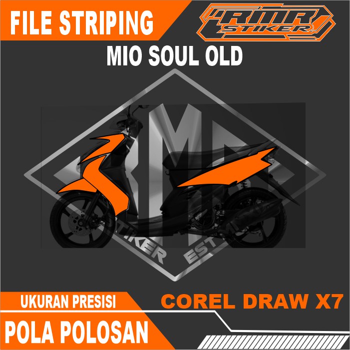 Jual Pola File / Mentahan Striping Yamaha Mio Soul All Varian | Shopee ...
