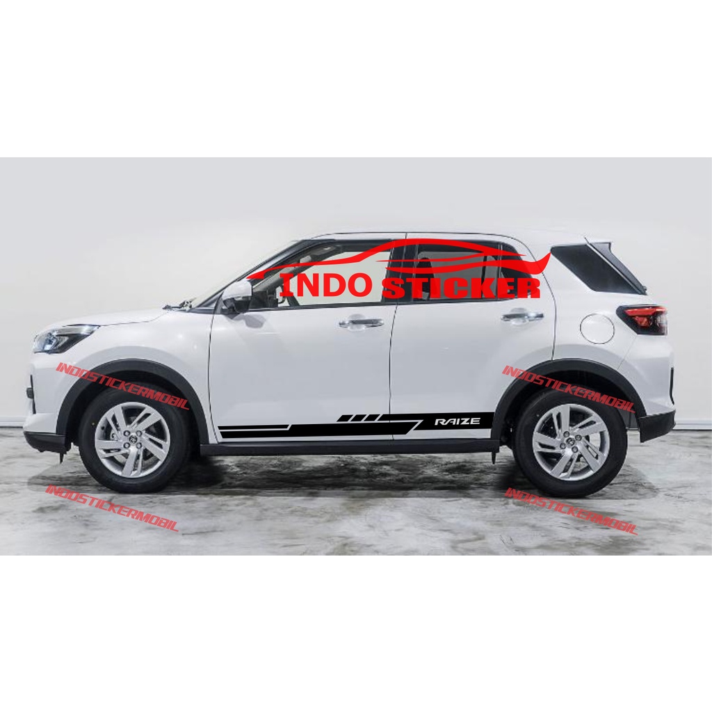 Jual striping sticker mobil toyota raize sticker list sisi samping ...
