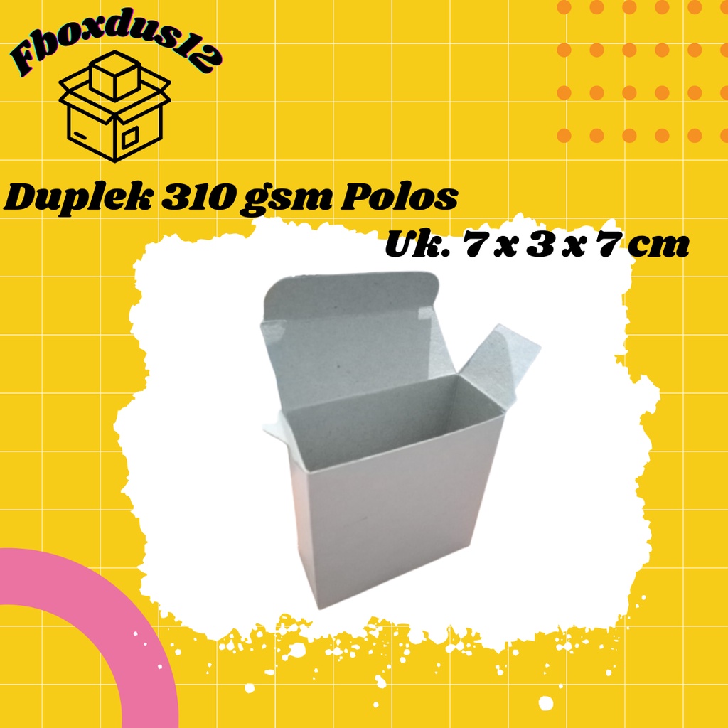 Jual Kardus Packaging/Karton Duplex/Duplex 310 gram uk.7x3x7cm ...