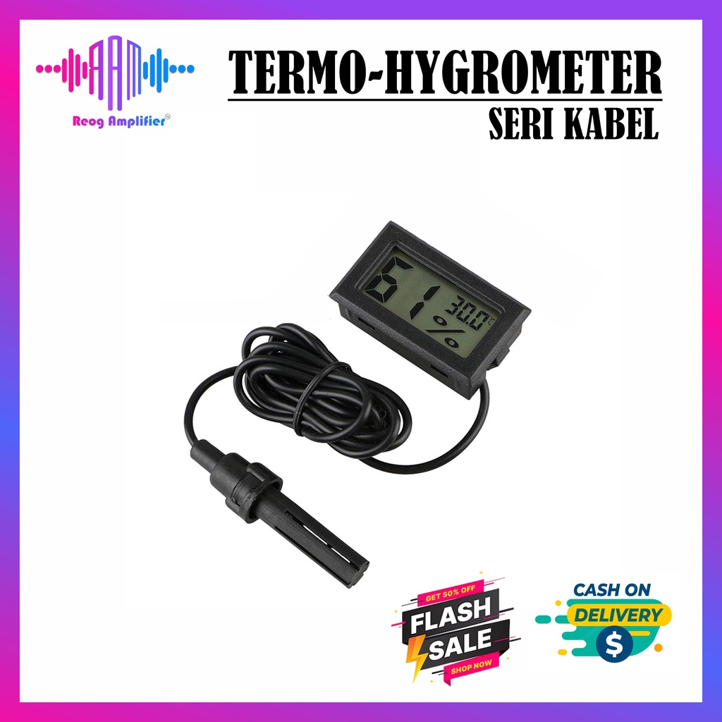 Jual Termometer Hygrometer Termohygrometer Pengukur Suhu dan Kelembaban ...