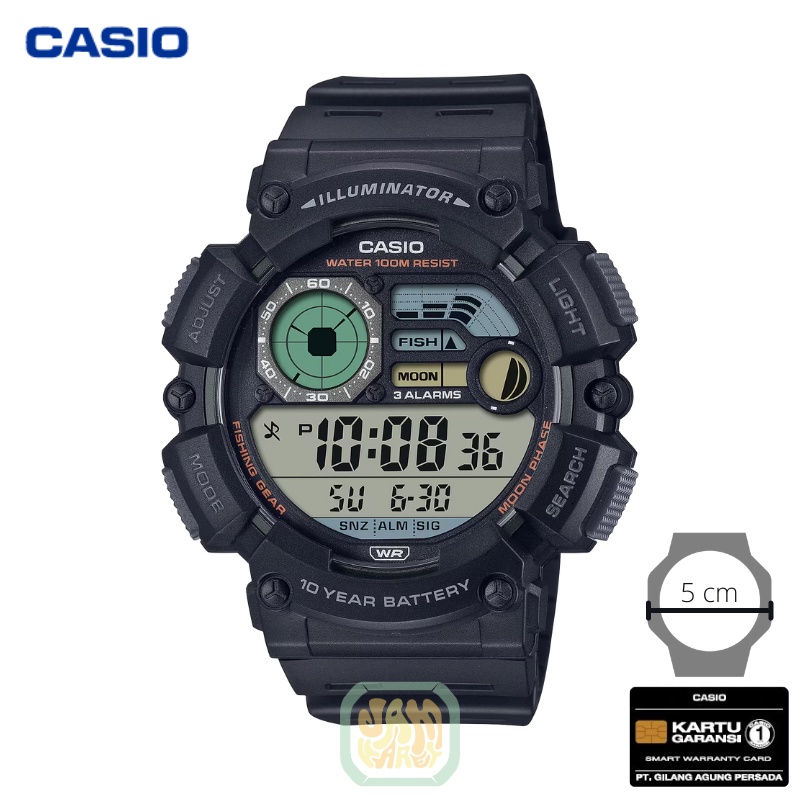 Jual JAM TANGAN PRIA CASIO WS-1500H-1A ORIGINAL - WS1500H 1AV HITAM | Shopee Indonesia