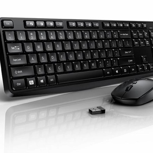 Jual keyboard and mouse wireless ROBOT KM3100 | Shopee Indonesia