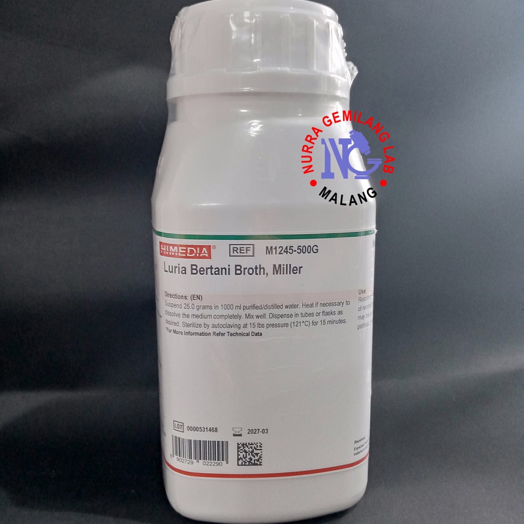 Jual Luria Bertani Broth, Miller Himedia kemasan ecer 5 gram | Shopee ...