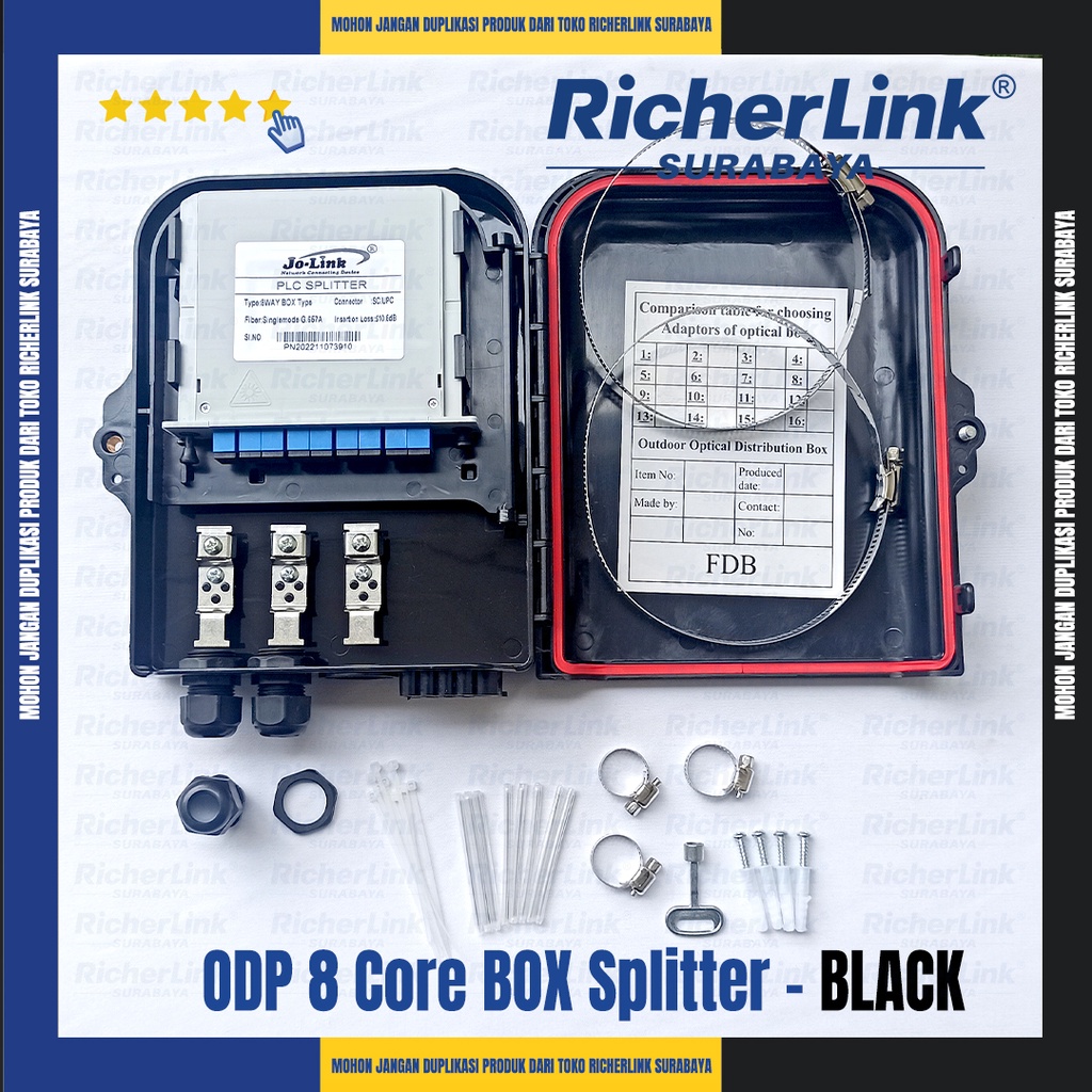 Jual ODP Jolink 8 core BOX (Hitam) | Shopee Indonesia